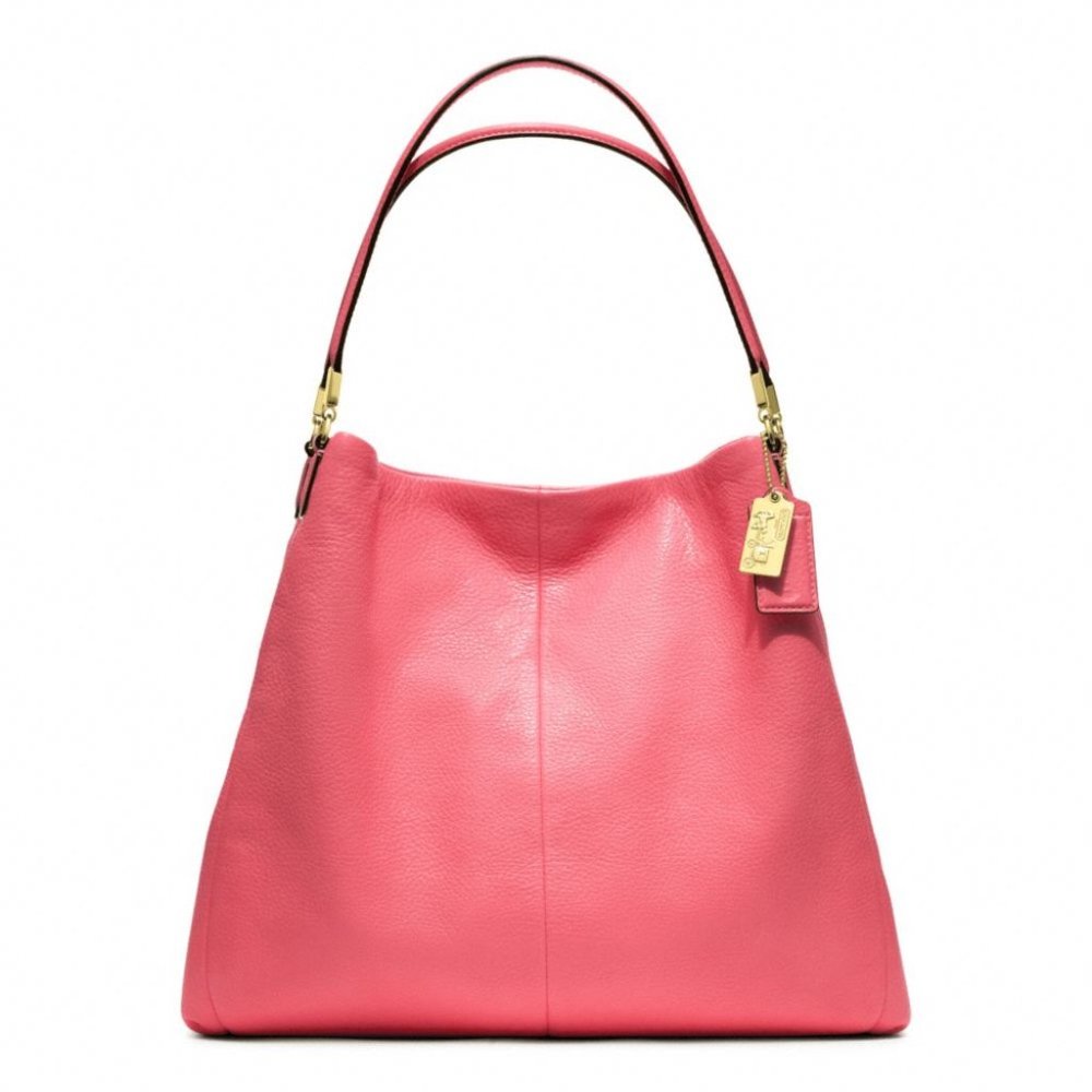 Coach Pink Madison Small Phoebe Shoulder Bag - Gem